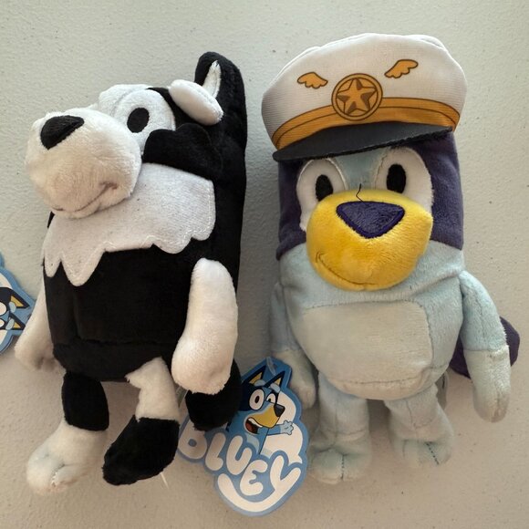 Bluey | Toys | Bluey Friends Mackenzie And Captain Bluey Plush Soft And ...